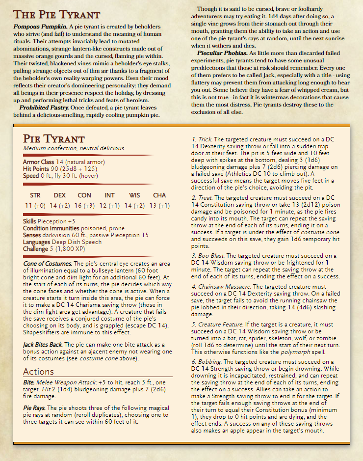 Ocular October: The Pie Tyrant! – Die Tyrant: an rpg blog