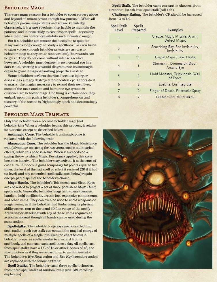 Ocular October, Final Entry: The Beholder Mage! – Die Tyrant: an rpg blog